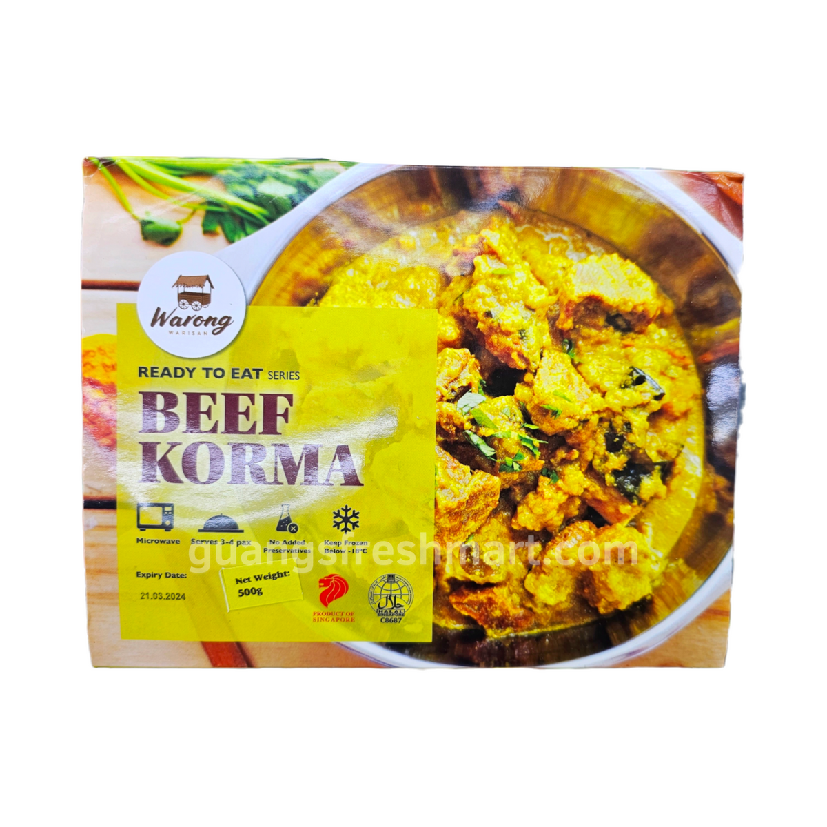 Warong Ready-To-Eat Beef Korma (500g) – Guang's Fresh Mart