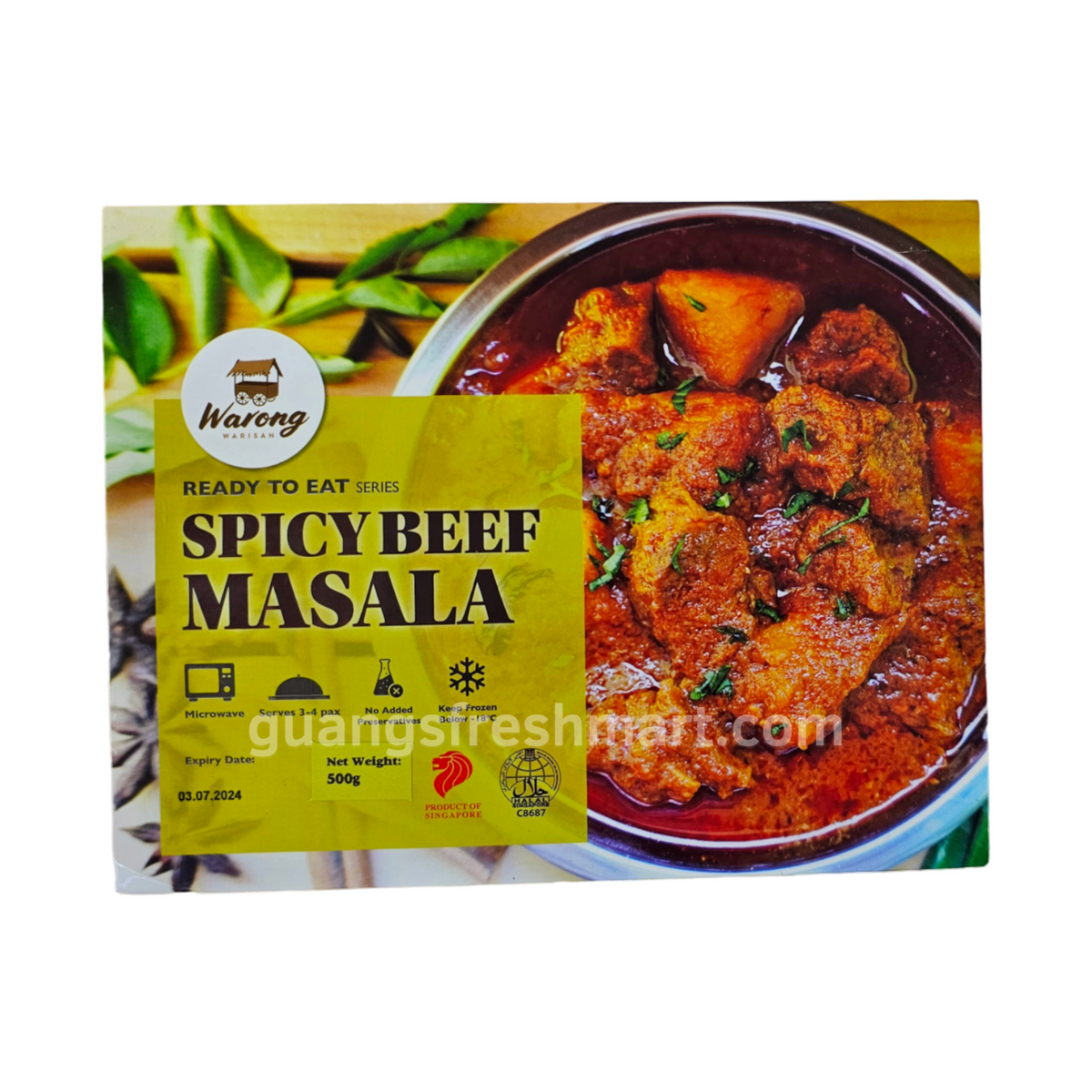 Warong Ready-To-Eat Spicy Beef Masala (500g) – Guang's Fresh Mart
