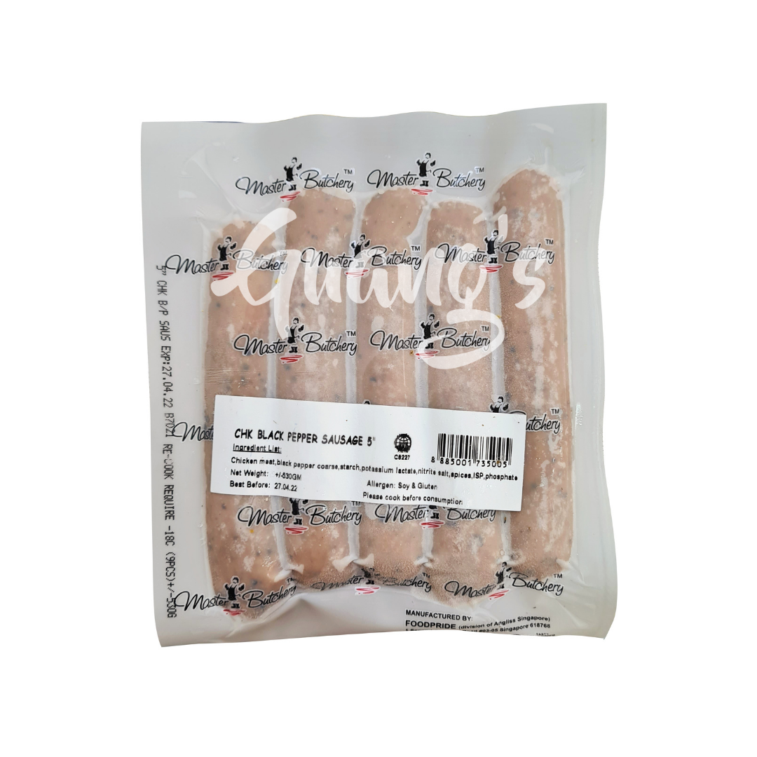 Master Butchery Chicken Black Pepper Sausage 5" (530g) – Guang's Fresh Mart