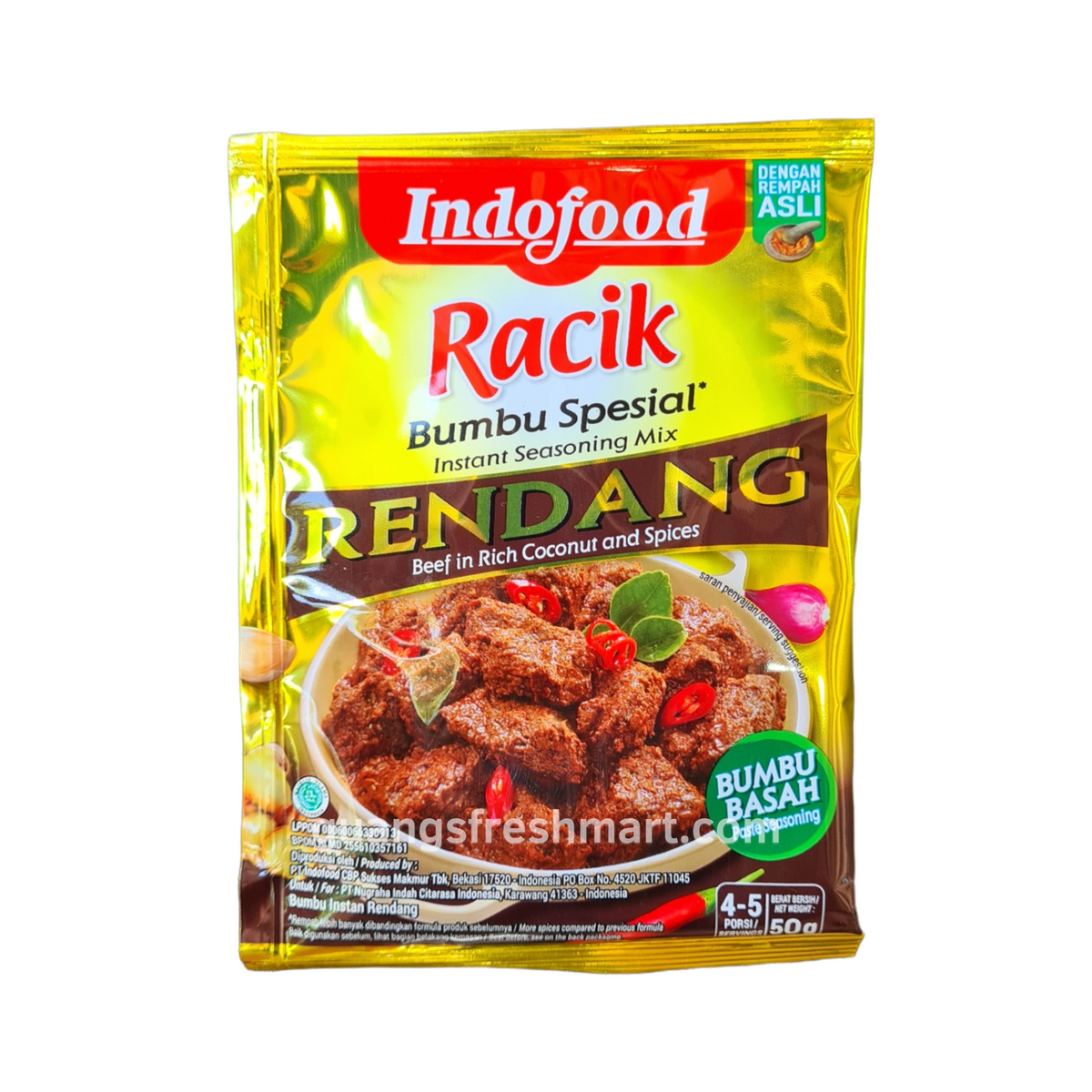 Indofood Racik Bumbu Spesial Rendang (50g) – Guang's Fresh Mart